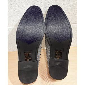 Enzo Romeo | Shoes | New Enzo Silver Spike Shoes Slip On Loafers ...